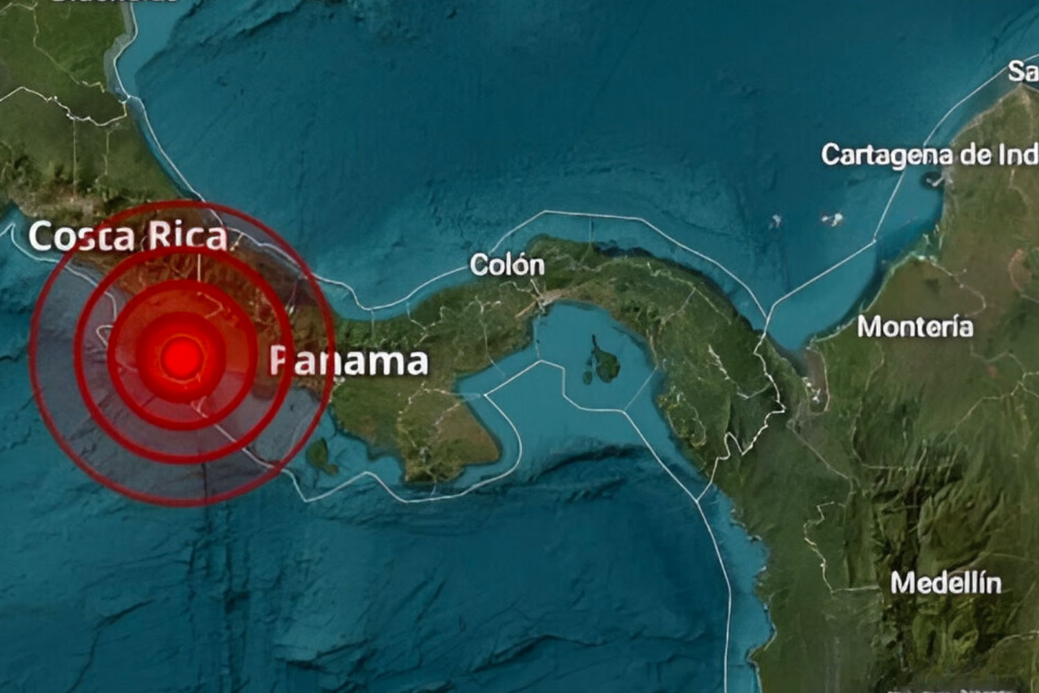Temblor De Magnitud 5 7 Estremeció La Frontera Entre Panamá Y Costa